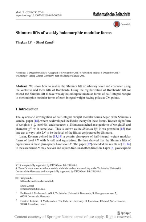 Shimura Lifts Of Weakly Holomorphic Modular Forms