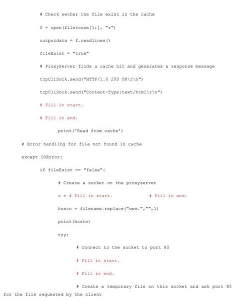Solved Lab 4 Web Proxy Server In This Lab You Will