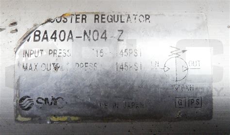 Smc Vba40a N04 Z Booster Regulator 1 2 145psi Plc Toolbox Supply