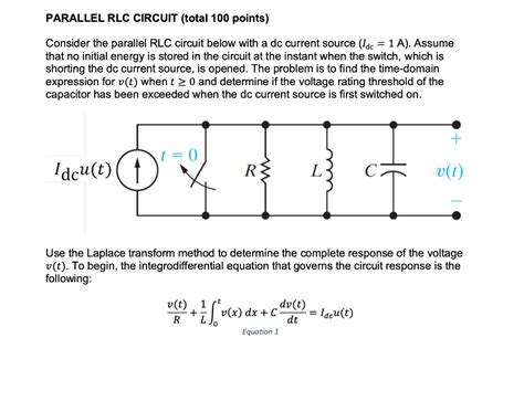 Solved PARALLEL RLC CIRCUIT Total Points Consider The Chegg