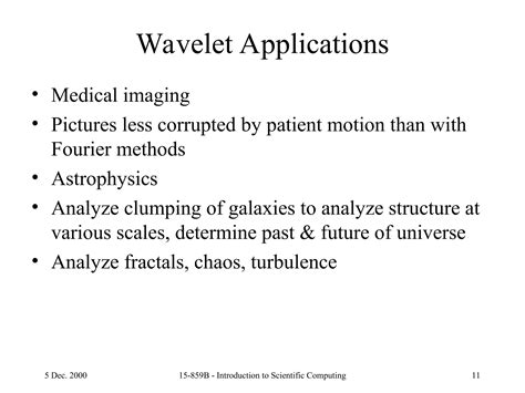 Wavelets Transofrm Applications Intro Ppt