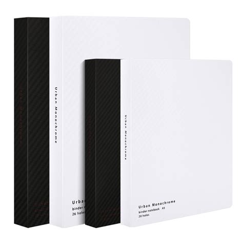 日本kokuyo国誉都市印象活页本黑白色可拆卸外壳a5b5商务学生活页夹工作笔记本活页夹商务记事本子 虎窝淘