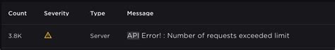 Service Requests Failing With Number Of Requests Exceeded Limit