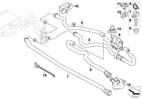 Water Valve Water Hose 2007 Bmw 525i Sedane60