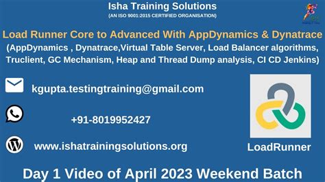Performance Testing Using Loadrunner Day 1 Pls Contact Or Whatsapp Us