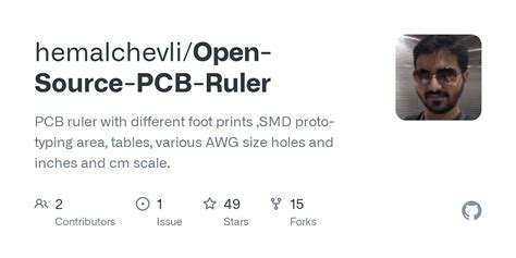 GitHub Hemalchevli Open Source PCB Ruler PCB Ruler With Different Foot Prints SMD Proto
