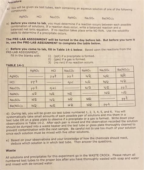 Solved Experiment Pre Lab Assignment Name The Six Test Chegg Com