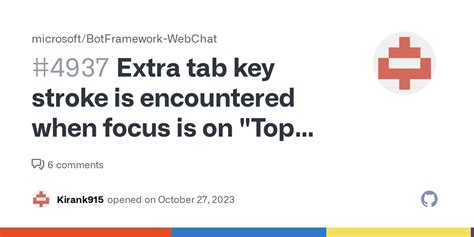 Extra Tab Key Stroke Is Encountered When Focus Is On Top Question For My Role Button · Issue