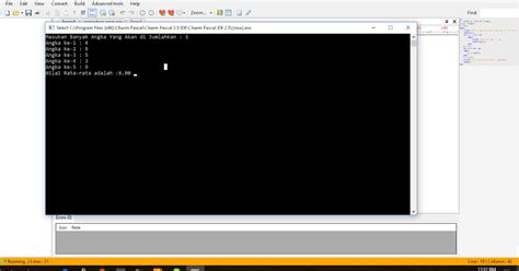 Mencari Nilai Rata Rata Dengan Pascal Kampung Ngoding