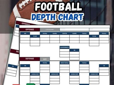 Football Depth Chart Excel Template Editable Roster And Lineup Sheet