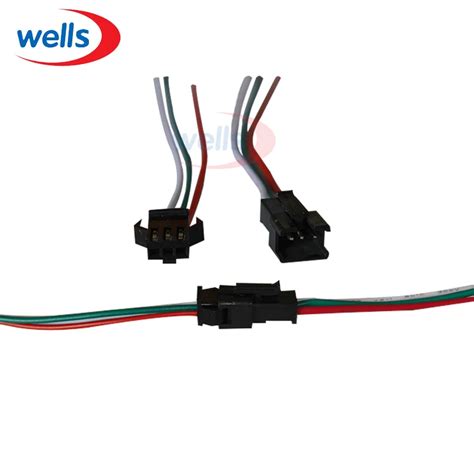 5 20 Pair 3 Pin JST SM Connectors For WS2812B WS2811 WS2812 LED Strip Female Male In Connectors