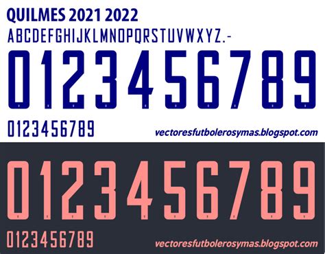 Vectores Futboleros Font Vector Quilmes 20212022