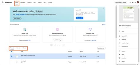 Manage And Work With Your Files Stored In Adobe Document Cloud