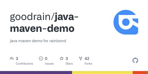 Github Goodrainjava Maven Demo Java Maven Demo For Rainbond