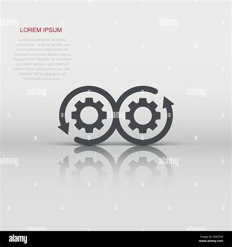 Development Icon In Flat Style Devops Vector Illustration On White