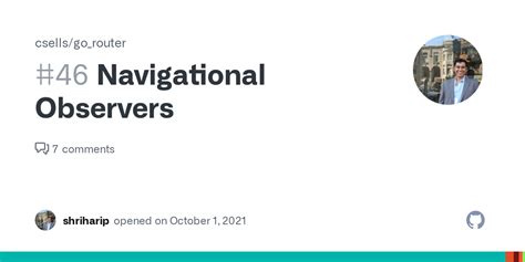 navigational observers · issue 46 · csells go router · github