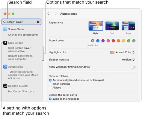 Find Options In System Settings On Mac Apple Support