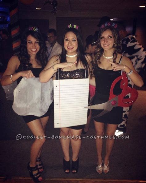 Cheap And Sexy Girl Group Costume Rock Paper And Scissors