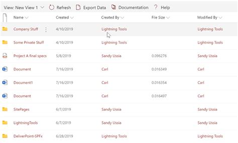 Lightning Conductor Spfx Sharepoint Documents Rollup Lightning Tools