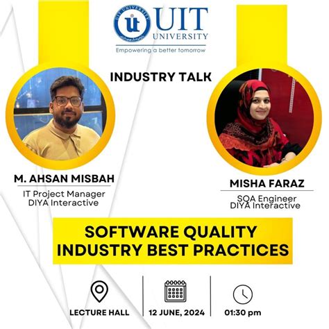 Uit University On Linkedin Softwarequality Industrytalk Sqa
