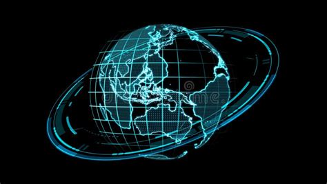 Global Grid Icon Round World Map Symbol Stock Vector Illustration Of Digital Globe