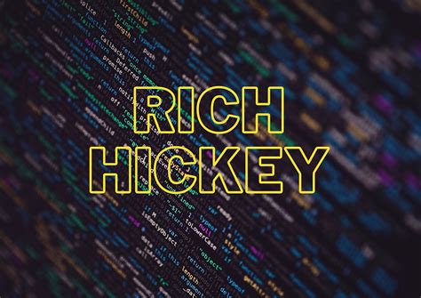 Rich Hickey Founder Of Clojure