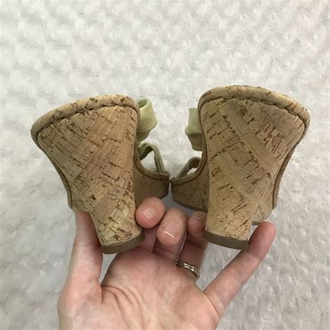 Born Shoes Born Wedge Heel Sandals Cork Tan Size Poshmark