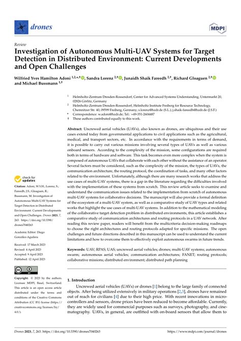 pdf investigation of autonomous multi uav systems for target