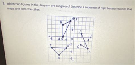 solved 2 which two figures in the diagram are congruent describe a