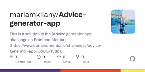 GitHub Mariamkilany Advice Generator App This Is A Solution To The Advice Generator App