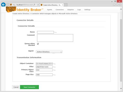 Microsoft Active Directory Connector Unifybroker Knowledge Unify Solutions