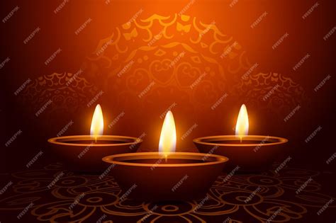 랑골리 디자인에 램프가 있는 우아한 디왈리 축제 템플릿 무료 벡터