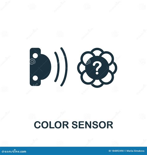 color sensor icon simple element from sensors icons collection stock illustration