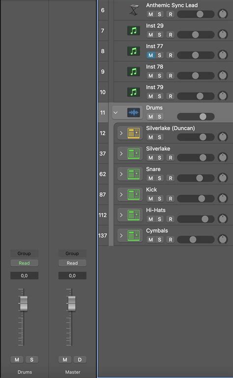 Folder Stack Wont Show The Section To The Left Where The Eq Plugins