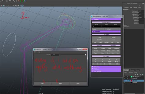 Pole Vector Constraint Isnt Doing Anyting Please Help Maya 2016 Autodesk Community