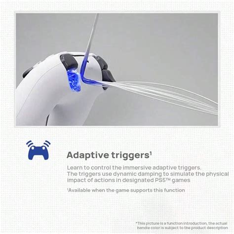 Sony 1pc Sony Ps5 Dualsense Wireless Gaming Controller Adaptive Triggers Dual Vibration Motors