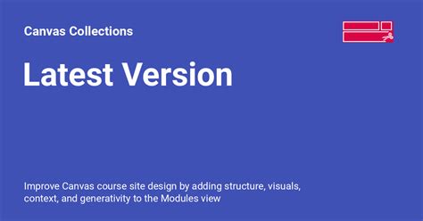 Latest Version Canvas Collections