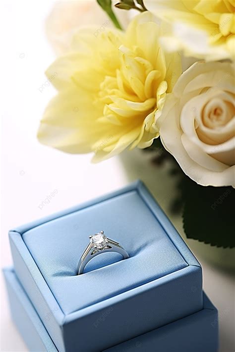 다이아몬드 약혼반지가 달린 파란색 상자 배경 배경 화면 및 일러스트 무료 다운로드 Pngtree