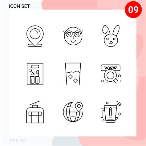 Vector Pack Of Icons In Line Style Creative Outline Pack Isolated On White Background For Web