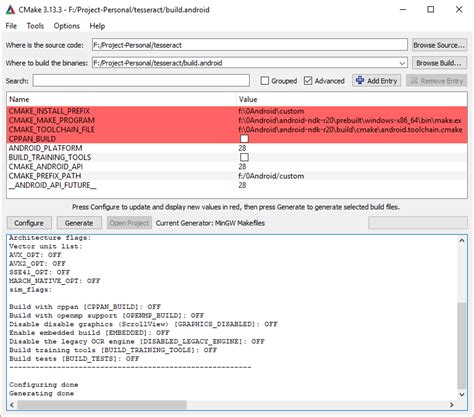 Cmake Currently Does Not Support Tesseract Builds For Non Intel Hosts Android Cross Build Error