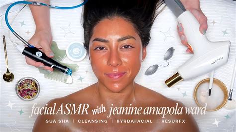 Jeanine Amapola Asmr Facial Resurfx Laser Dermaplaning And Hydrafacial Youtube