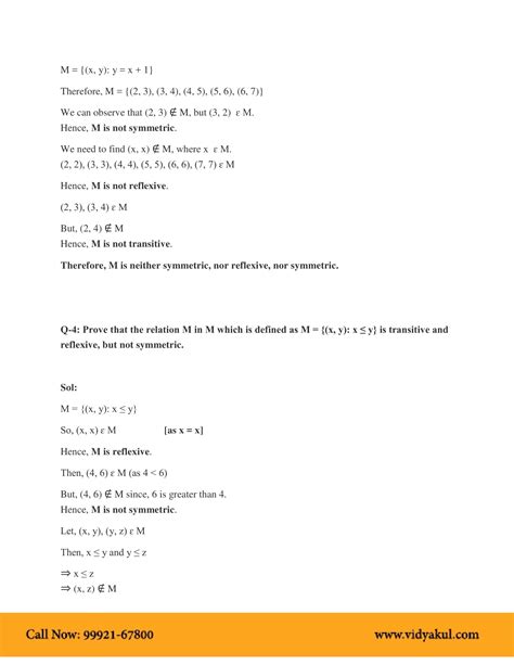 Class 12th Math Relation And Function Ncert Solution Cbse 2023