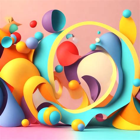 Premium Photo Abstract Vibrant Futuristic Contemporary Colorful Background