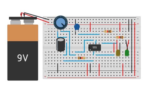 Circuit Design Flasher Circuit Tinkercad