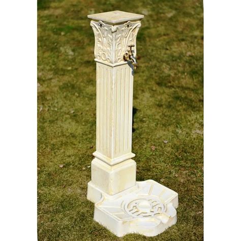 Садовая колонка из алюминия Glq 460х380х930 мм белый Glq 158