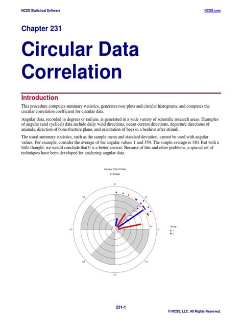 Circular Data Correlation Pdf Pdf Statistical Hypothesis Testing Skewness