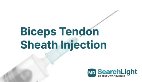 Biceps Tendon Sheath Injection Md Searchlight