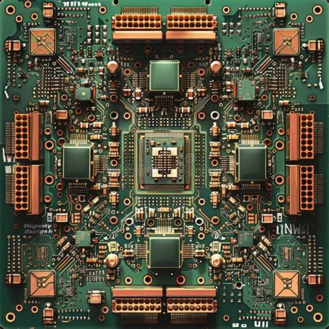 Complex Motherboard Array Stock Image Image Of Digital 311937243