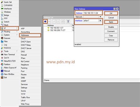 Tutorial Setting IP Address Di Router Mikrotik PDN MY ID