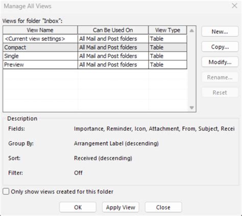 How To Change View On Outlook MF Telecom Services